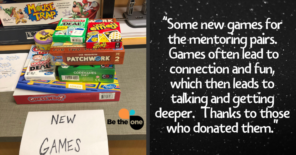 Mentor Games – Be The One – Mentoring in Whatcom County
